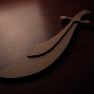 Arabian Knight's Scimitar || PDF Printable Pattern Cardboard Sword ...