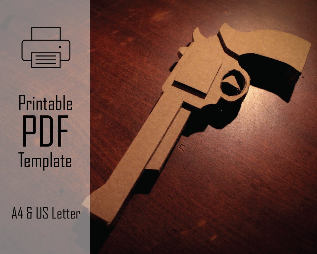 A Revolver Named Amigo || PDF Printable Pattern Cardboard Pewpew, Toy ...