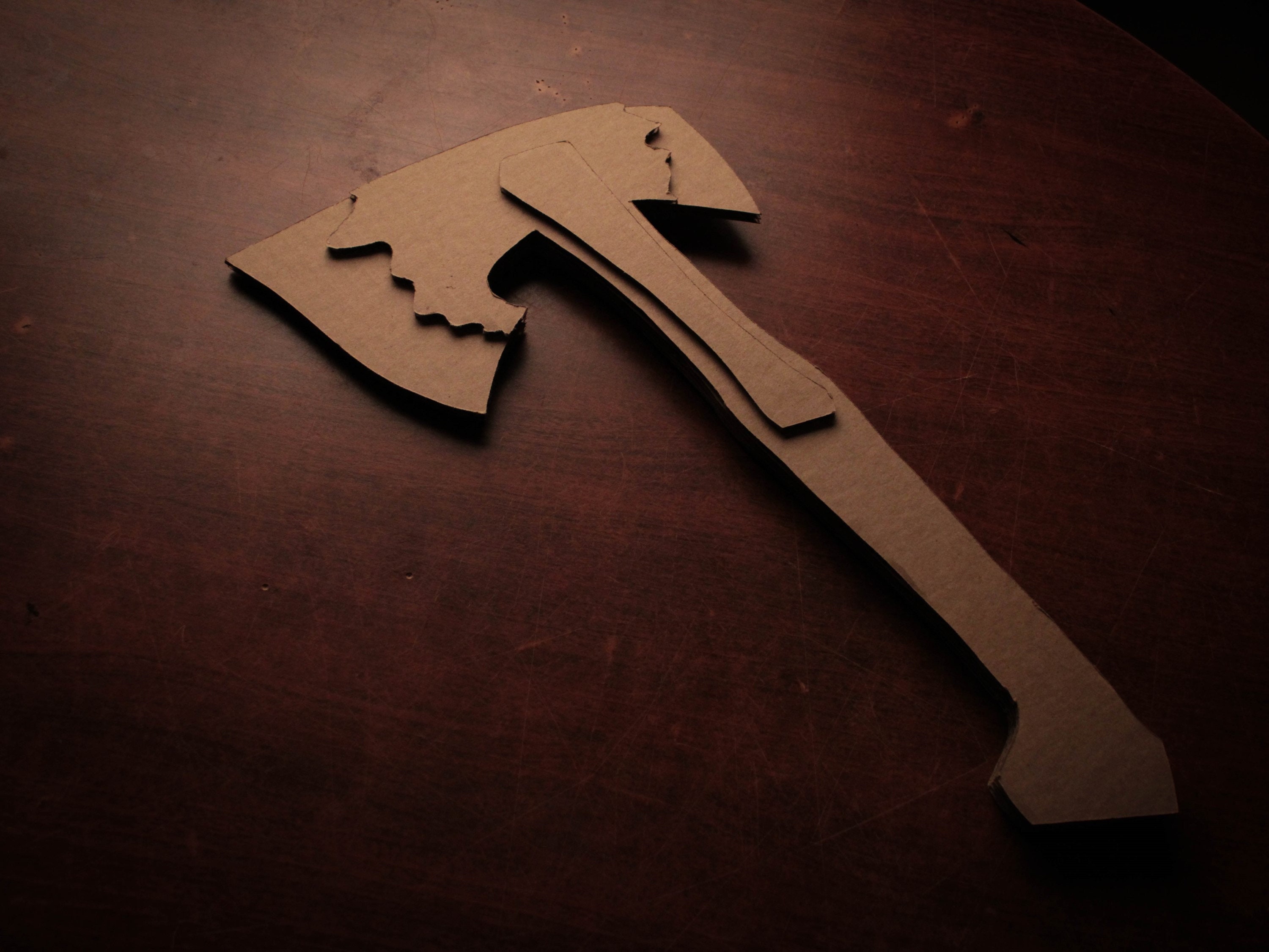 Houndstooth Hatchet PDF Printable Pattern Cardboard Axe, Recyle DIY ...