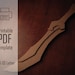 Banded Dagger || PDF Printable Pattern Cardboard Sword, Recyle DIY ...