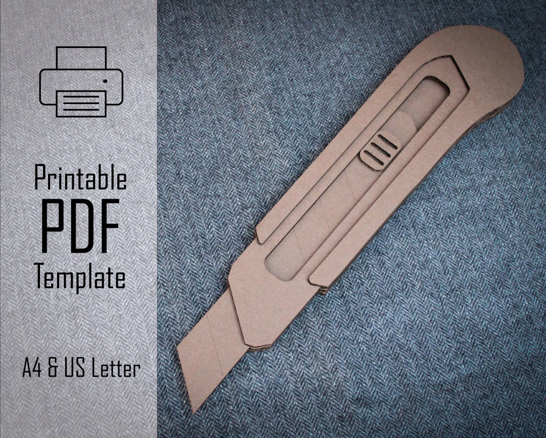 Super Slicey 7000 || Literally A Cardboard Boxcutter PDF Printable ...