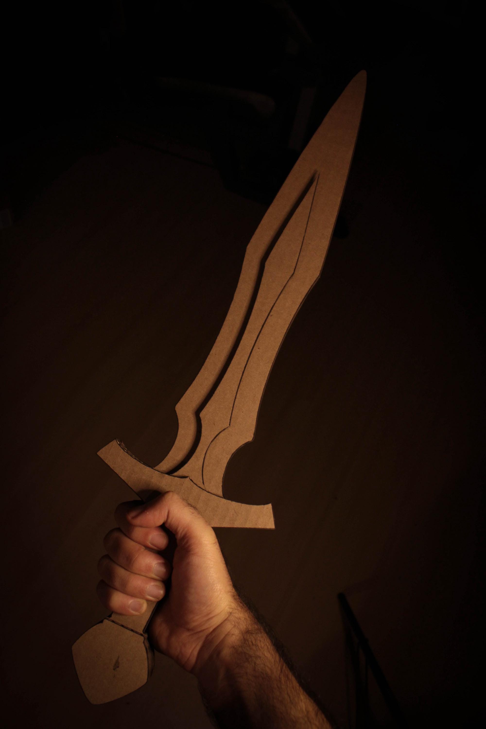 Braveblade || Printable Cardboard Hero Sword PDF Template, DIY Fantasy ...