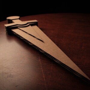 Scalepiercer Short Sword || PDF Printable Pattern Cardboard Sword, Toy ...