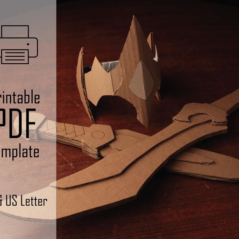 Cardboard Knight Armor Templates - Etsy