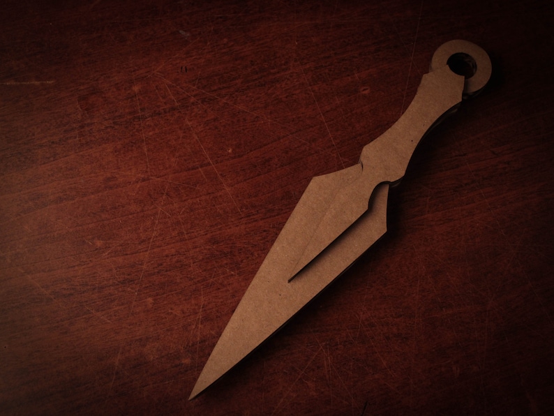 Warleaf Kunai || PDF Printable Pattern Cardboard Ninja Knife, Recyle ...