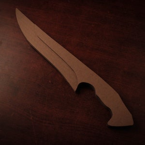 Elvish Shiv || PDF Printable Pattern Cardboard Dagger, Fantasy Elven ...