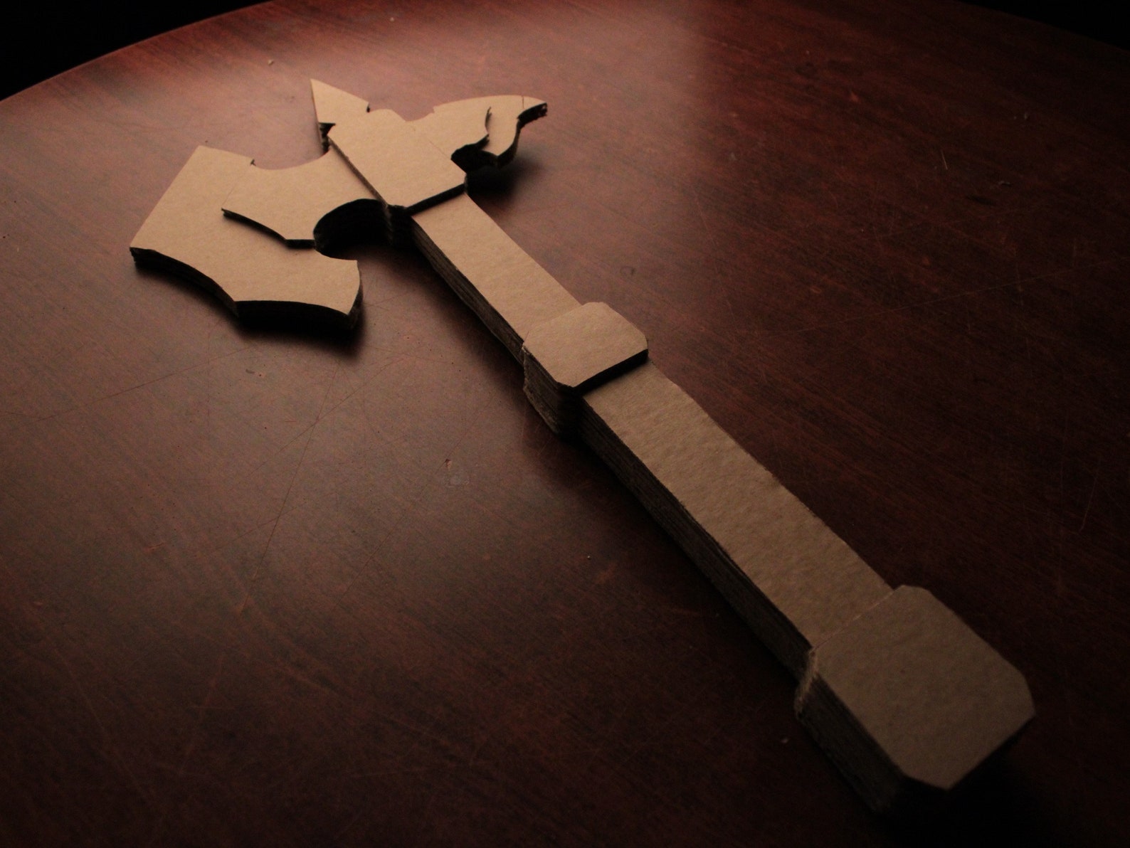 Castle Raider Axe || PDF Printable Pattern Cardboard Axe, Recyle DIY ...