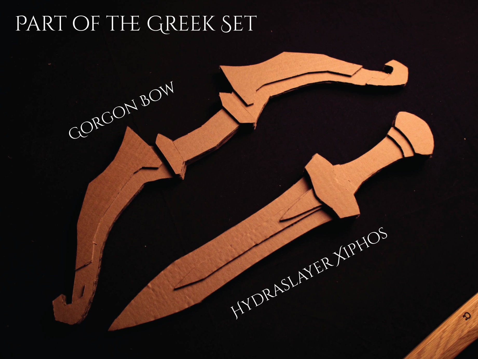 Hydraslayer Xiphos || PDF Printable Pattern Cardboard Sword, Recyle DIY ...