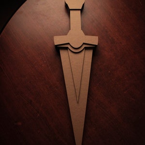 Scalepiercer Short Sword || PDF Printable Pattern Cardboard Sword, Toy ...