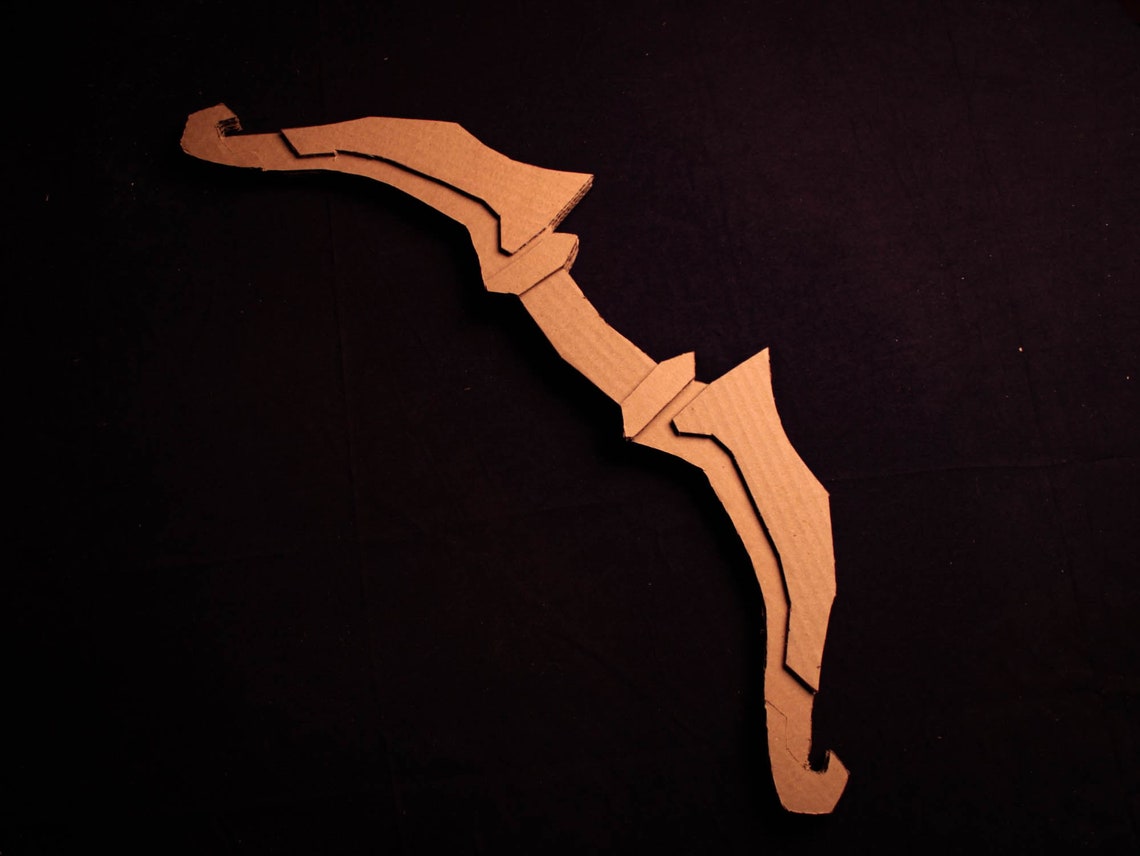 Gorgon Bow || PDF Printable Pattern Cardboard Bow, Recyle DIY Craft ...