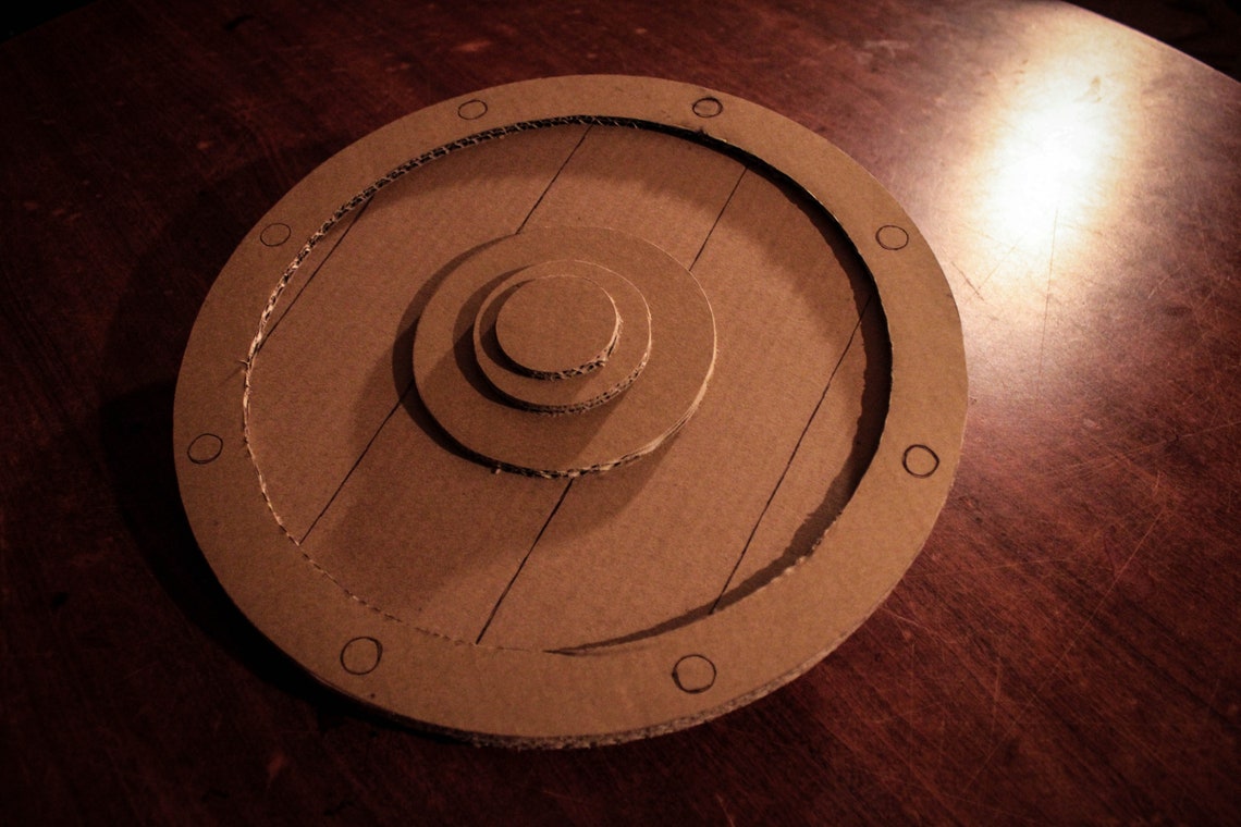 Skjaldborg Viking Shield PDF Printable Pattern Cardboard | Etsy