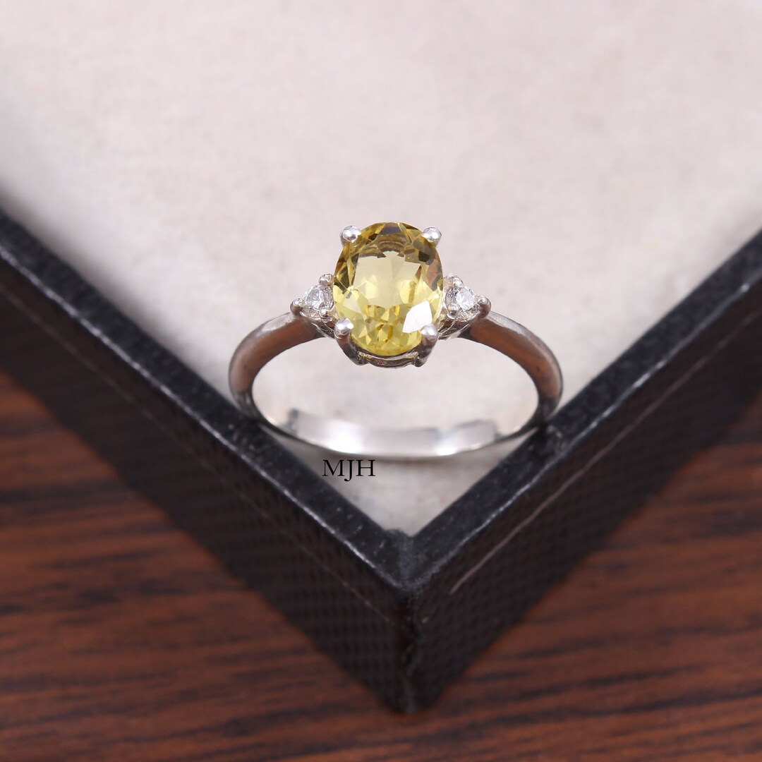 Natural Helidor Ring, Helidor Ring, Golden Beryl Ring , Halo Ring ...