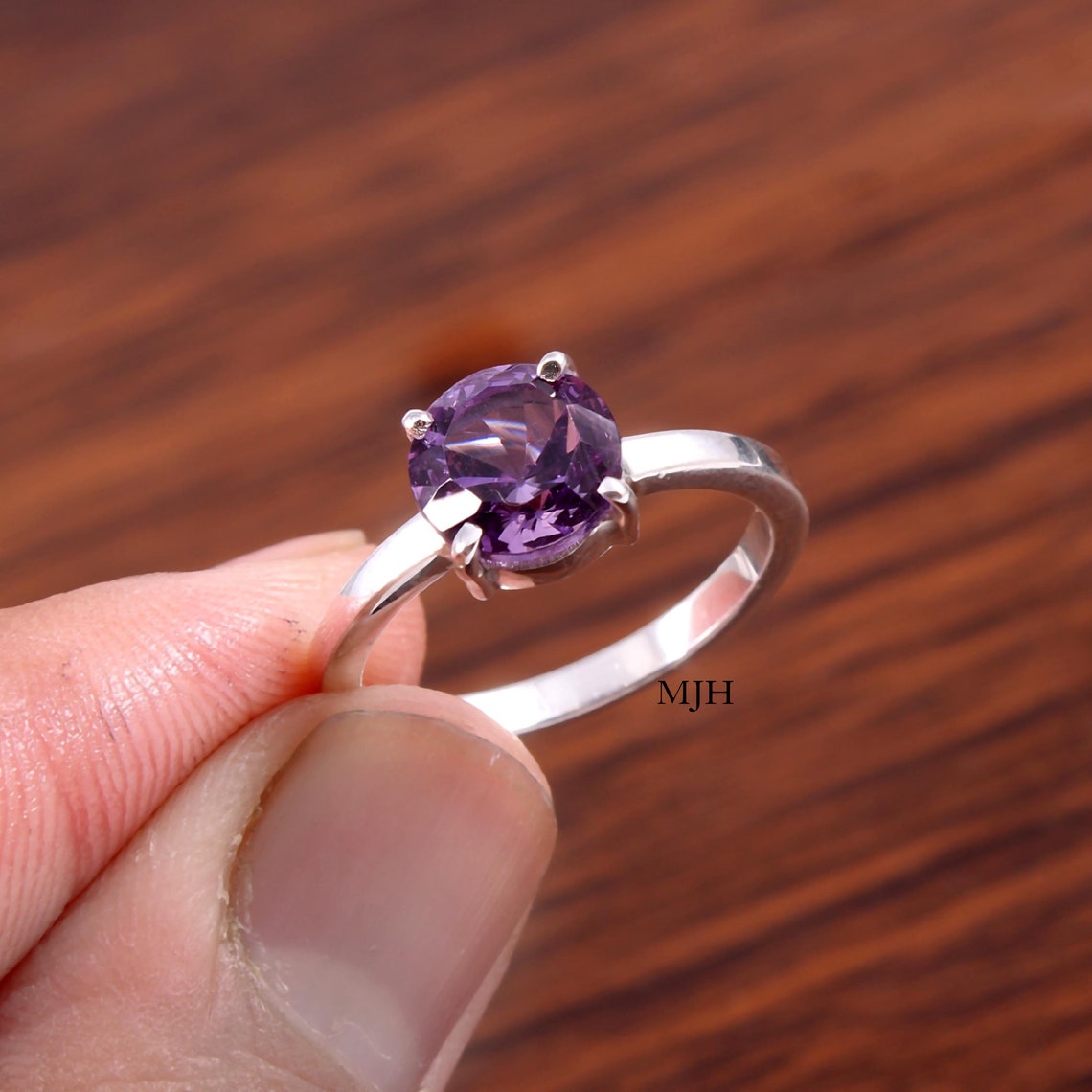 Amethyst Ring Vintage Amethyst Ring Natural Amethyst - Etsy
