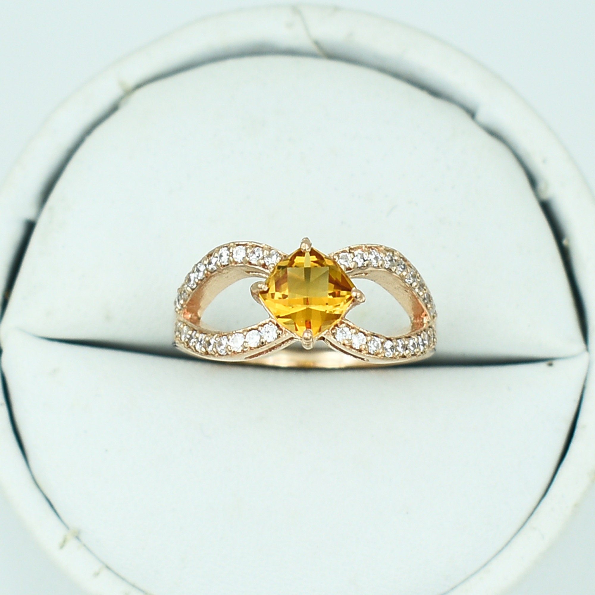 Womens Citrine Ring Natural Gemstone Ring Citrine Jewelry | Etsy