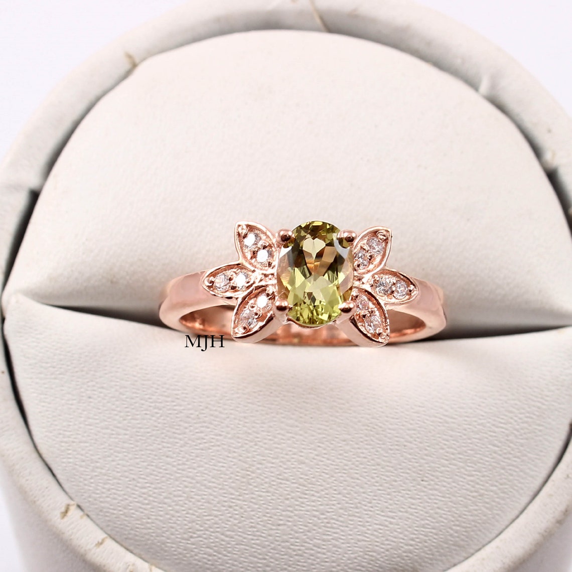 Natural Heliodor Ring Golden Beryl Ring Halo Ring - Etsy