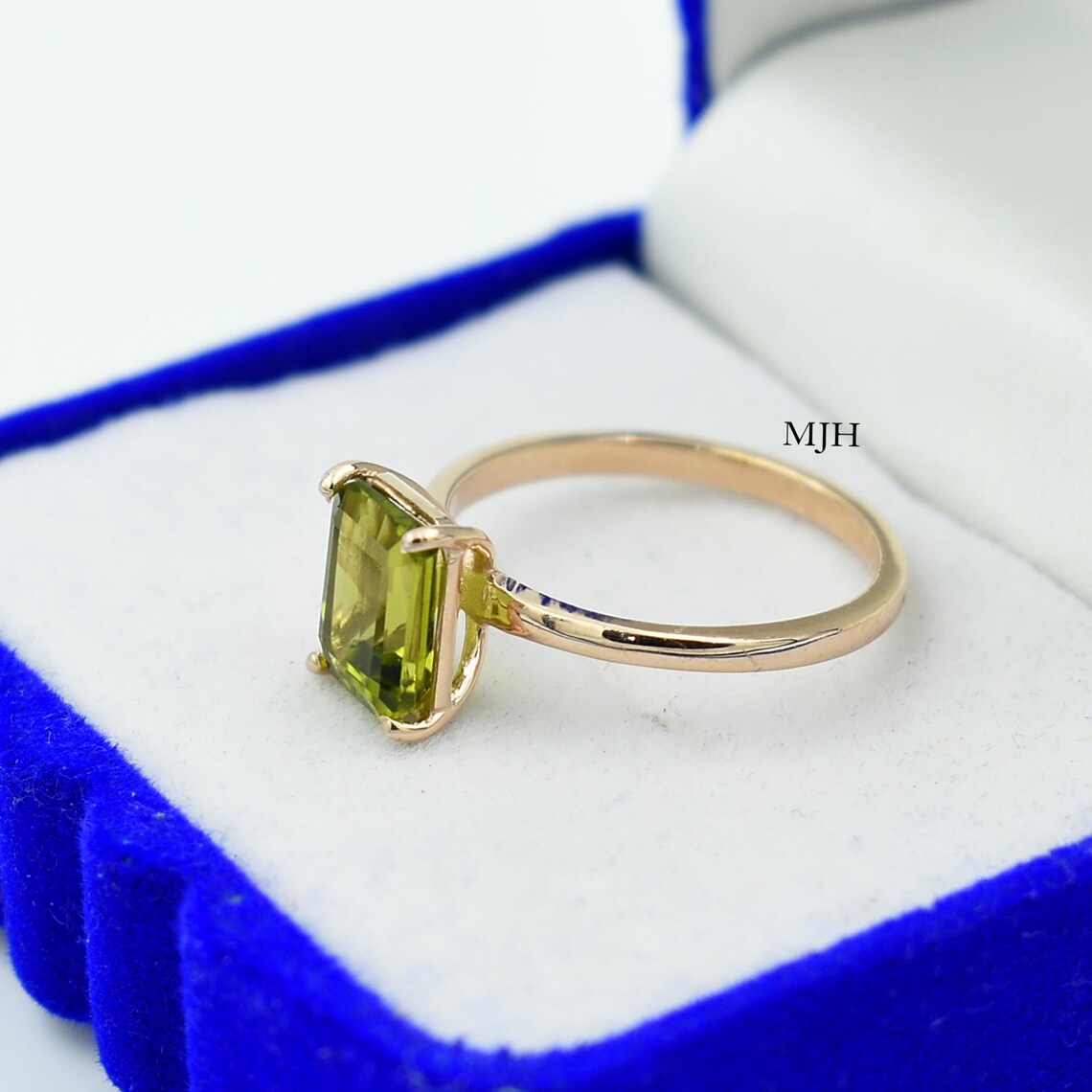 Peridot Ring Natural Peridot Ring Green Gemstone Ring | Etsy