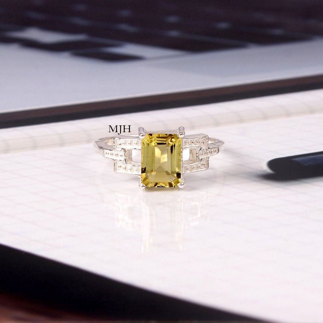 Natural Heliodor Ring , Golden Beryl Ring , Halo Ring, Heliodor ...