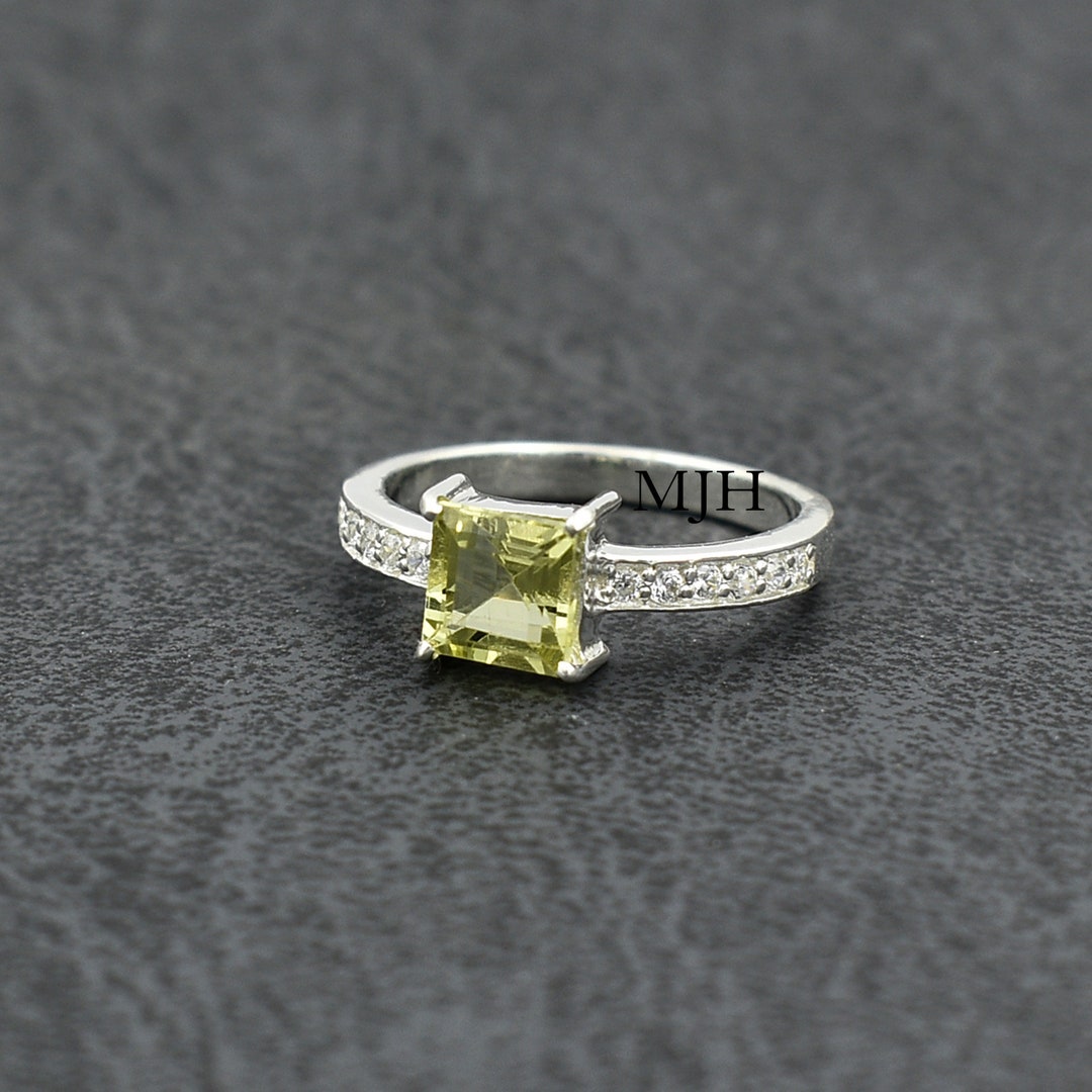 Helidor Ring, Helidor Ring, Golden Beryl Ring , Halo Ring, Heliodor ...