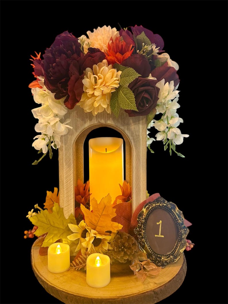 Custom Rustic Fall Centerpieces - Etsy