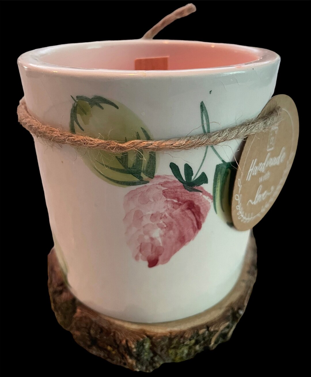 Cute Strawberry Vessel Made in Italy With Strawberry Cheesecake Soy ...