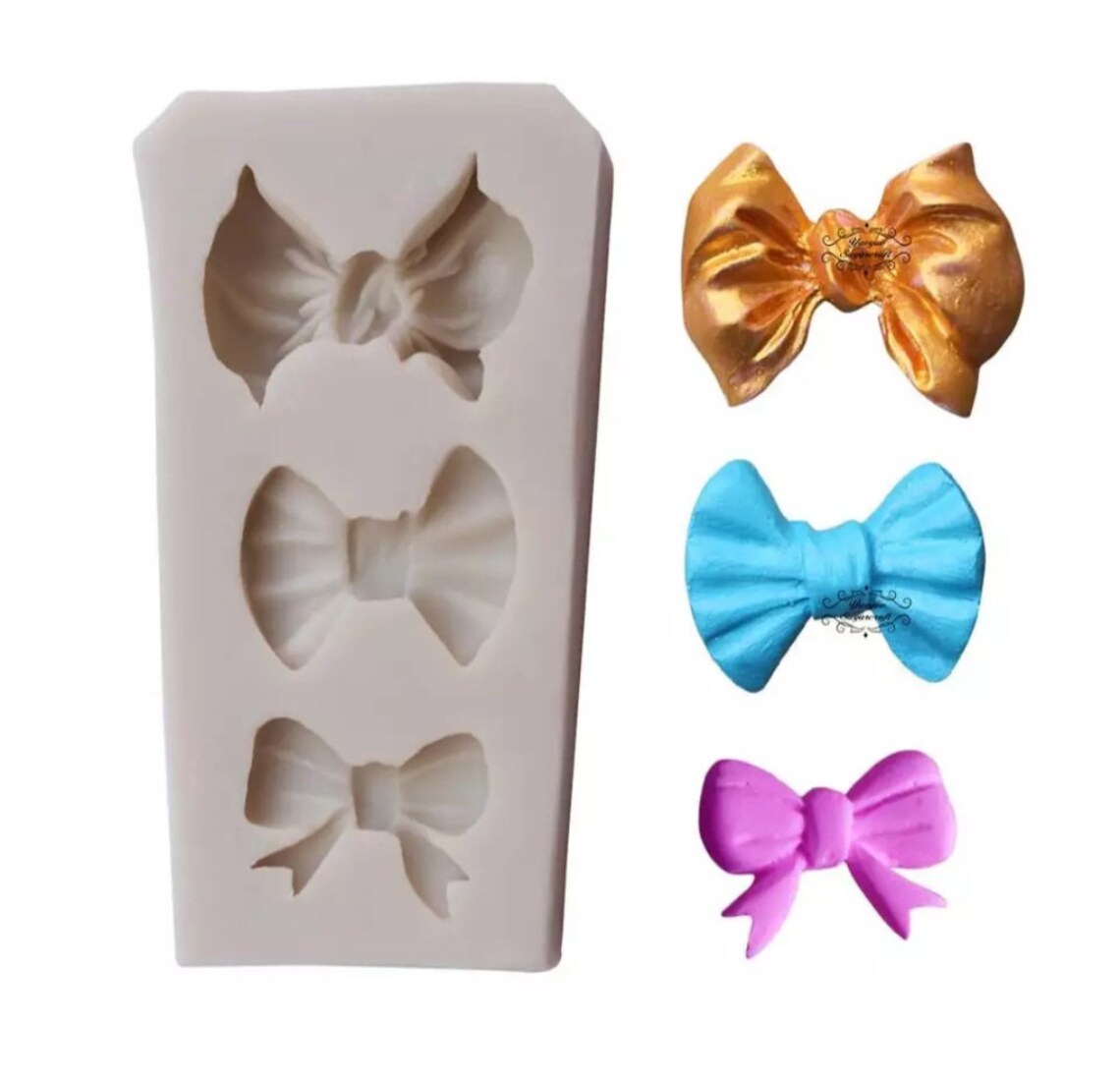 3d Bow Knot Mold Fondant Art Craft Resin Making Food Grade Etsy