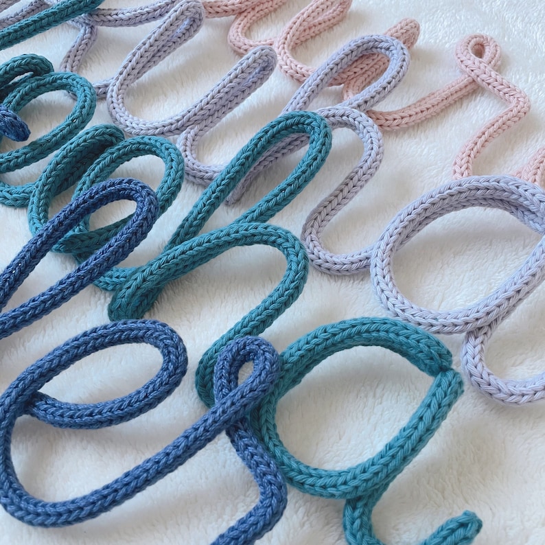 Custom Word Sign Knitted Wire Words Knit Signs Name Decor - Etsy