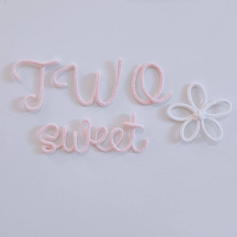 Custom Word Sign Knitted Wire Words Knit Signs Name Decor - Etsy