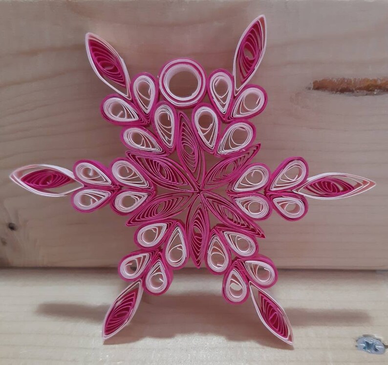 Quilled Paper Christmas Snowflake Decoration - Etsy