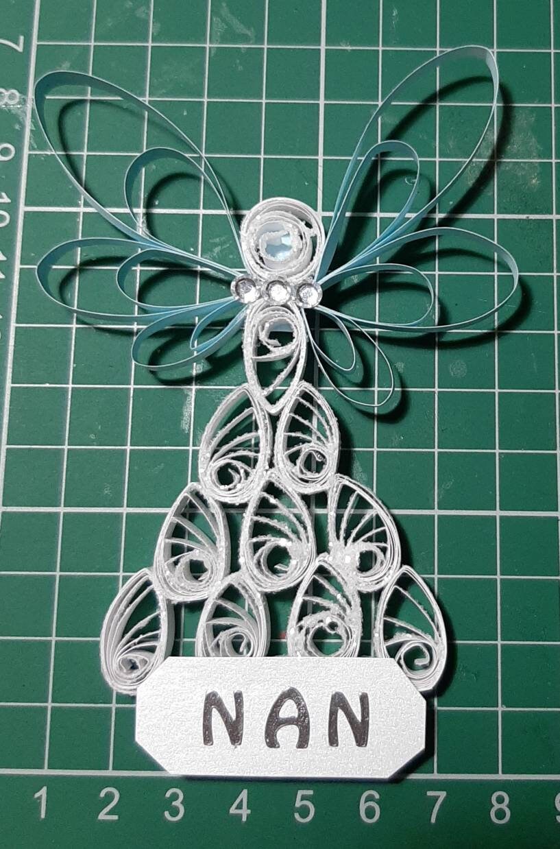 Quilled Angel Christmas Decoration - Etsy