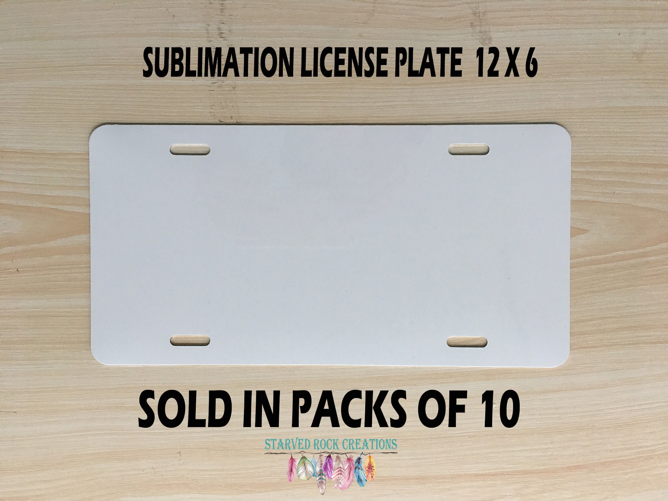 SUBLIMATION 10 Ea License Plate Blanks Wholesale 12 X - Etsy