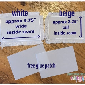 Sublimation Raggedy Patch Blank | Frayed Embroidered Edge Hat Patches ...