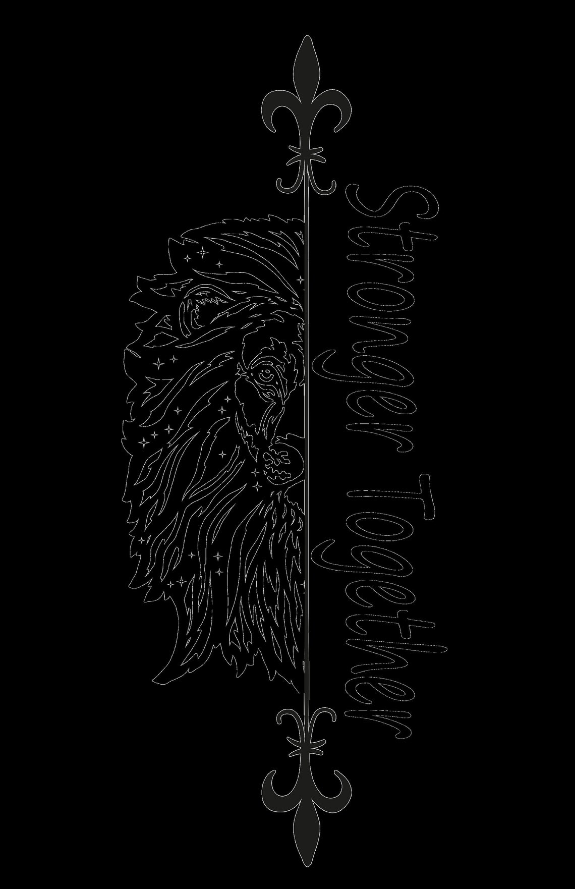 Stronger Together Lion Lioness Tiger Screenprint Transfers - Etsy