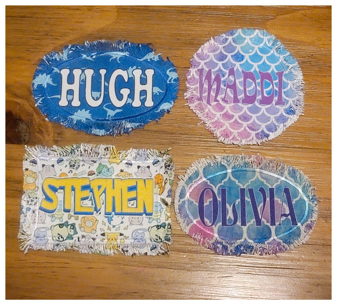 RAGGEDY PATCHES for Embroidery Sublimation Htv Vinyl, Frayed ...