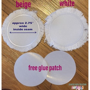 Sublimation Raggedy Patch Blank | Frayed Embroidered Edge Hat Patches ...