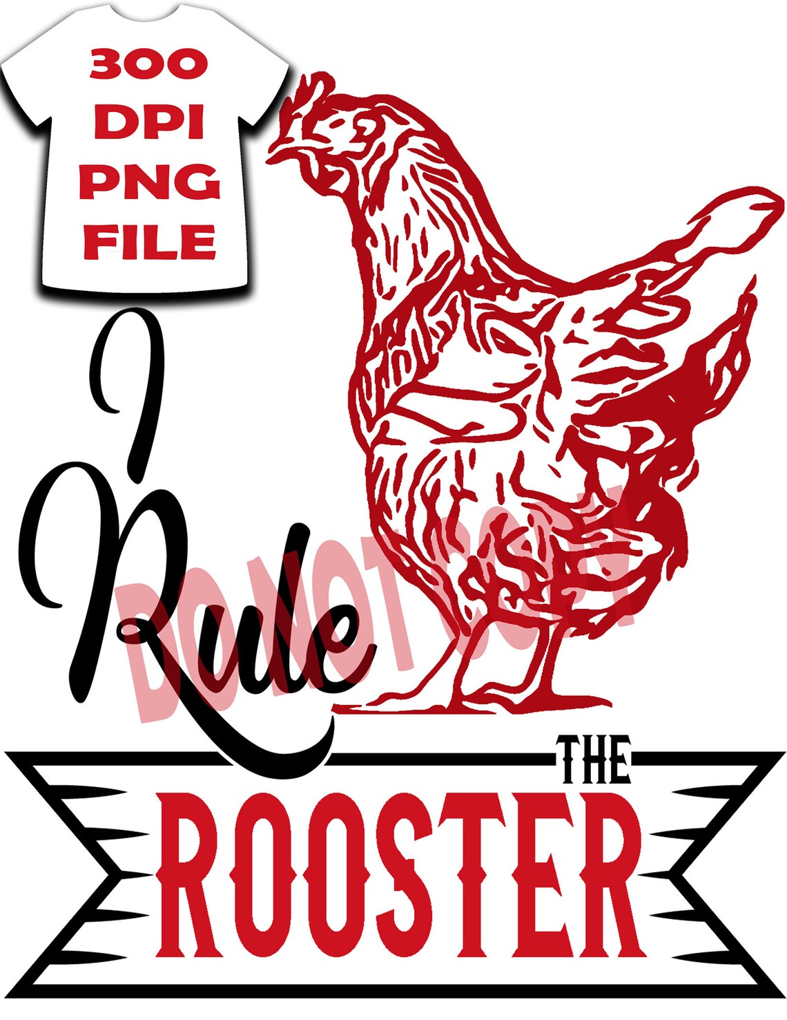 Matching Couples Shirts Rooster Hen Digital PNG Instant - Etsy