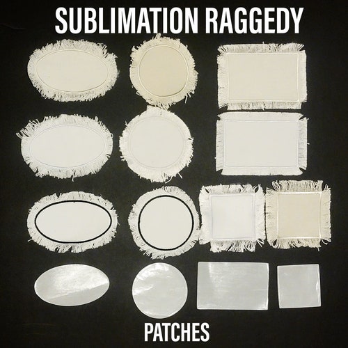 Sublimation Raggedy Patch Blank Frayed Embroidered Edge Hat - Etsy