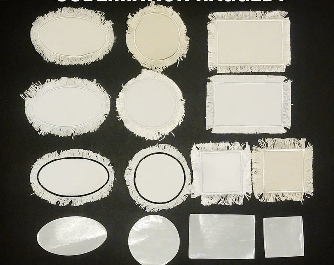 Sublimation Raggedy Patch Blank Frayed Embroidered Edge Hat Patches ...