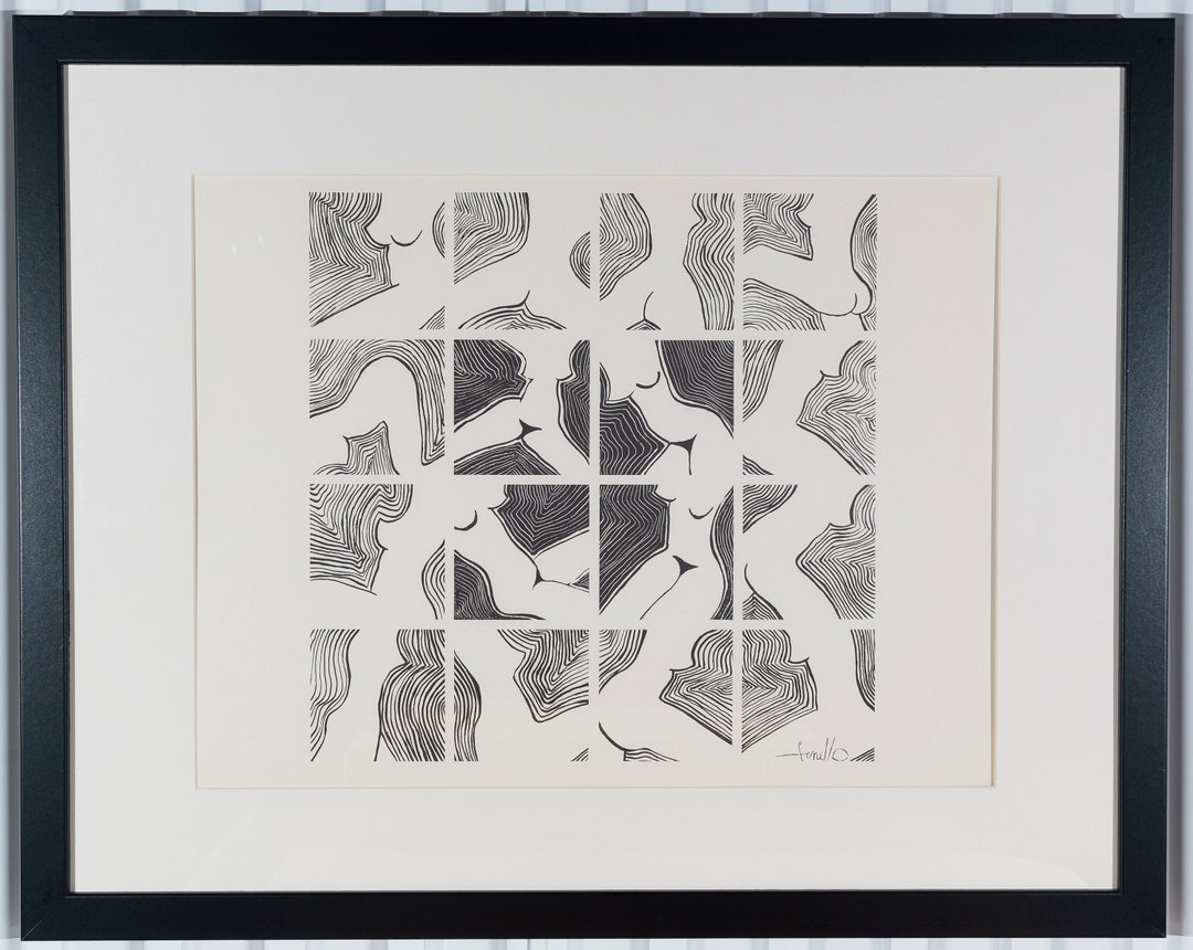 Checkhers by Edith Ferullo 17 X 22 Lithograph - Etsy