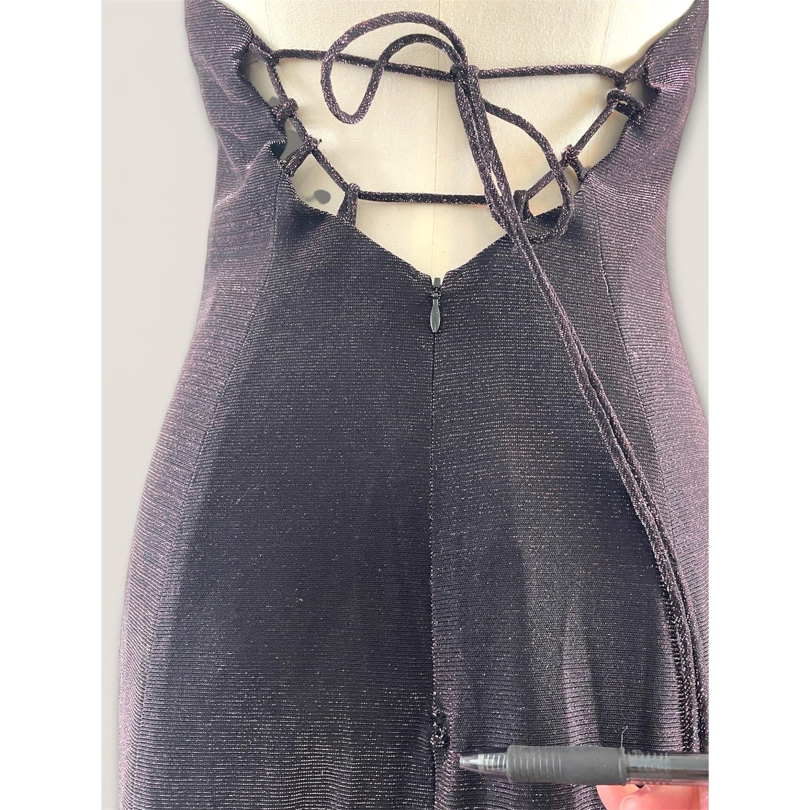 Vintage Jump Halter Dress Womens 90s Purple 7/8 Dark Fairy Y2K ...