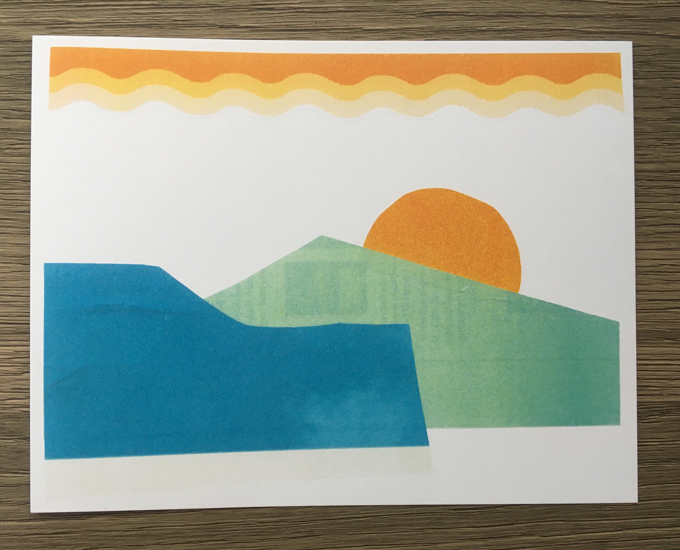 Mountain Sunrise/sunset Collage Postcards (pack of 6) - Etsy