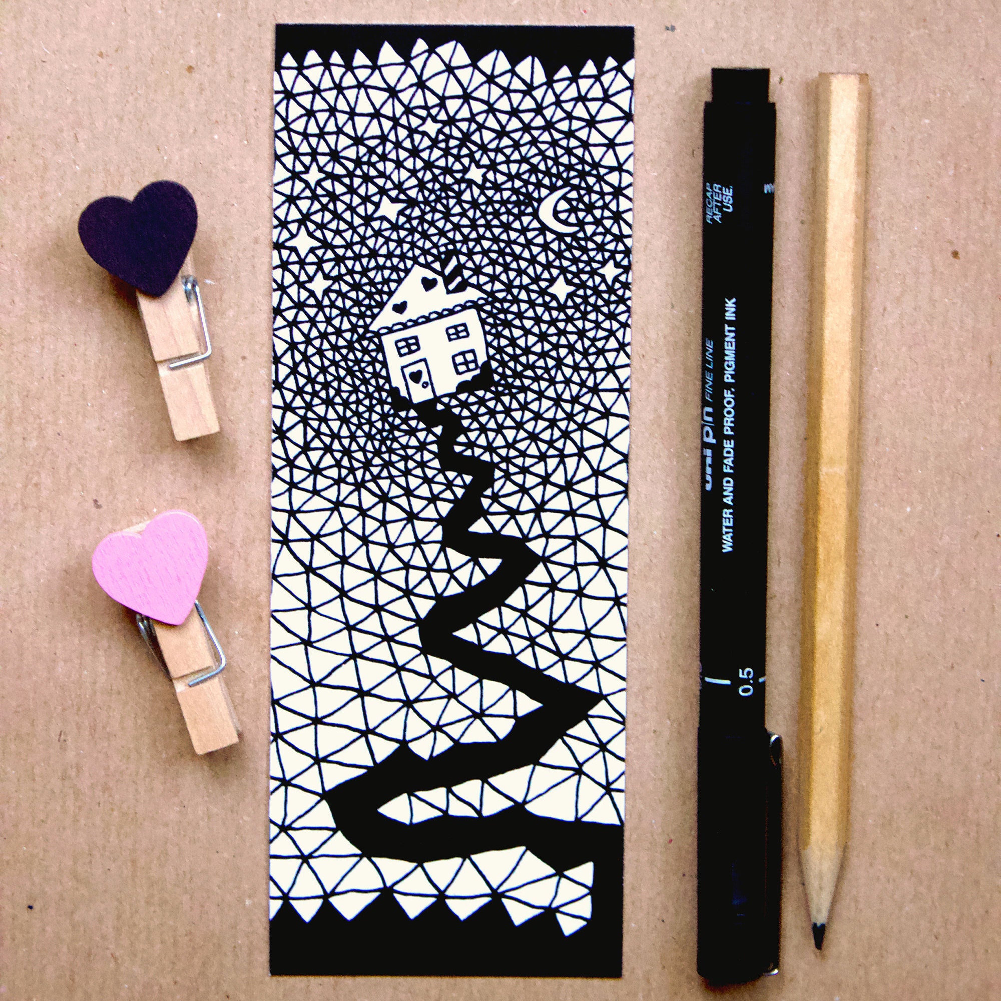 Ensemble de 2 signets illustrés 'Home' Designs - Etsy France