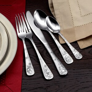 Holidays 45 Piece Flatware Set Service for 8 Includes Service Set Made ...