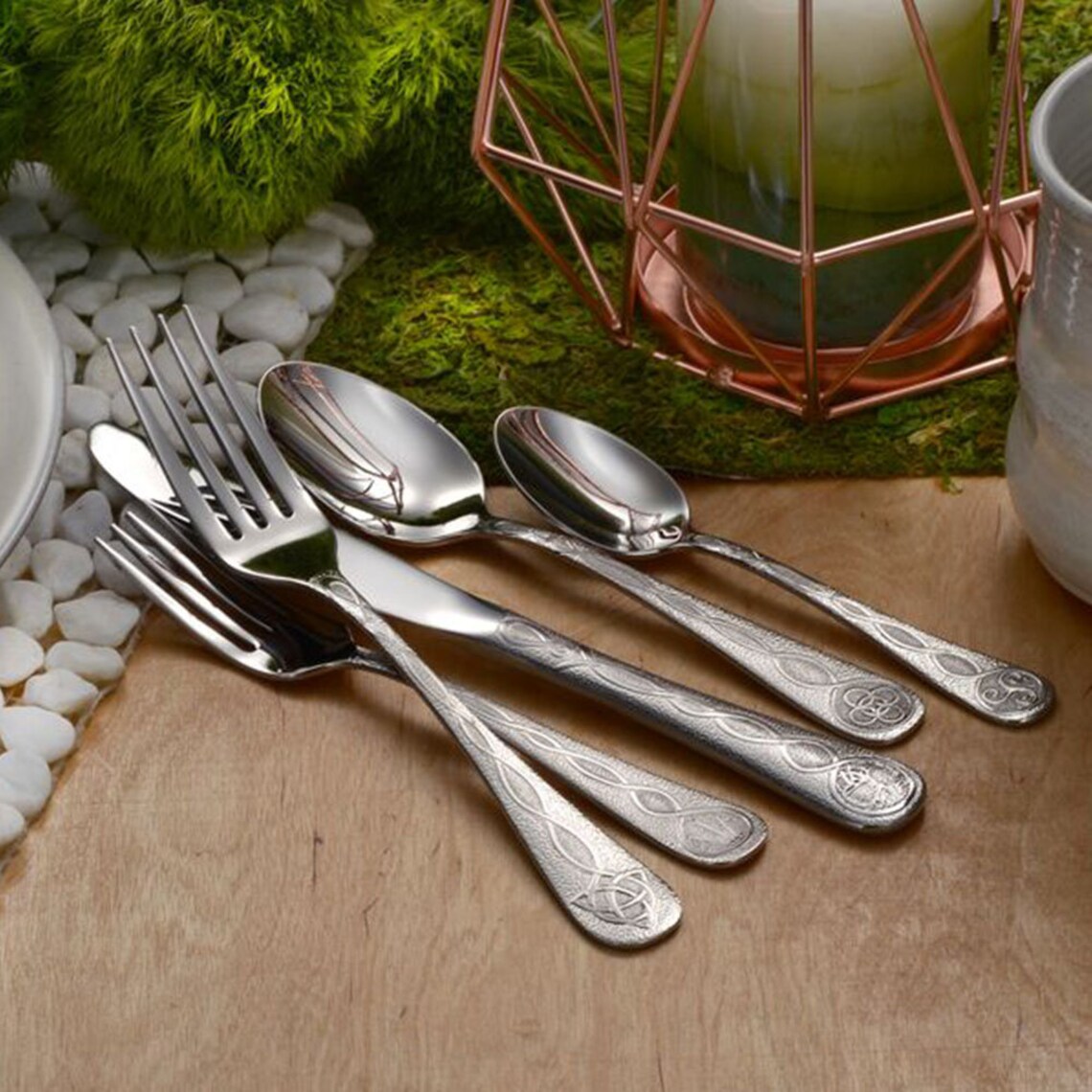 Celtic 65 Piece Flatware Set Service for 12 Includes Serving | Etsy