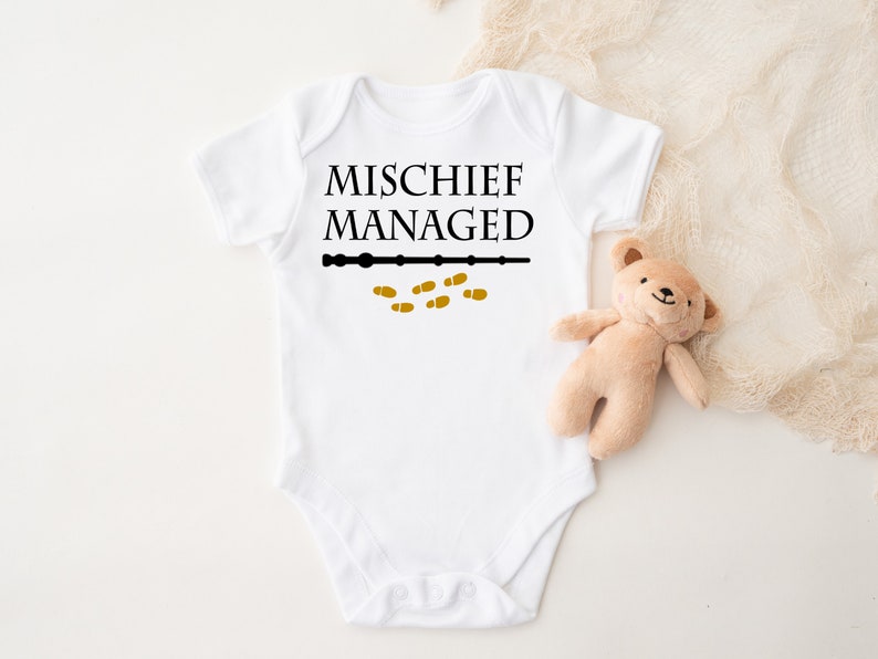 Mischief Managed Marauder's Map Custom Wizard Baby - Etsy
