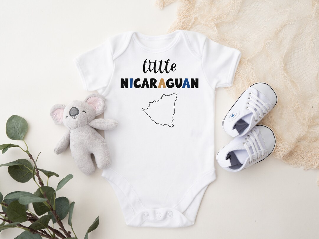 Little Nicaraguan - Custom Nicaragua Map Baby Onesie - Etsy
