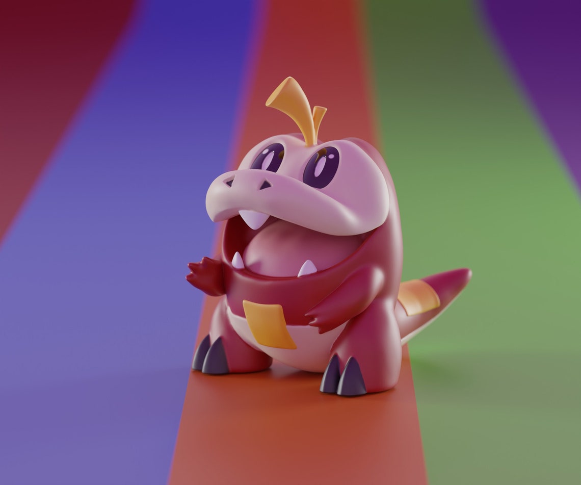 Fuecoco Figure Shiny Custom Colors and Various Sizes | Etsy