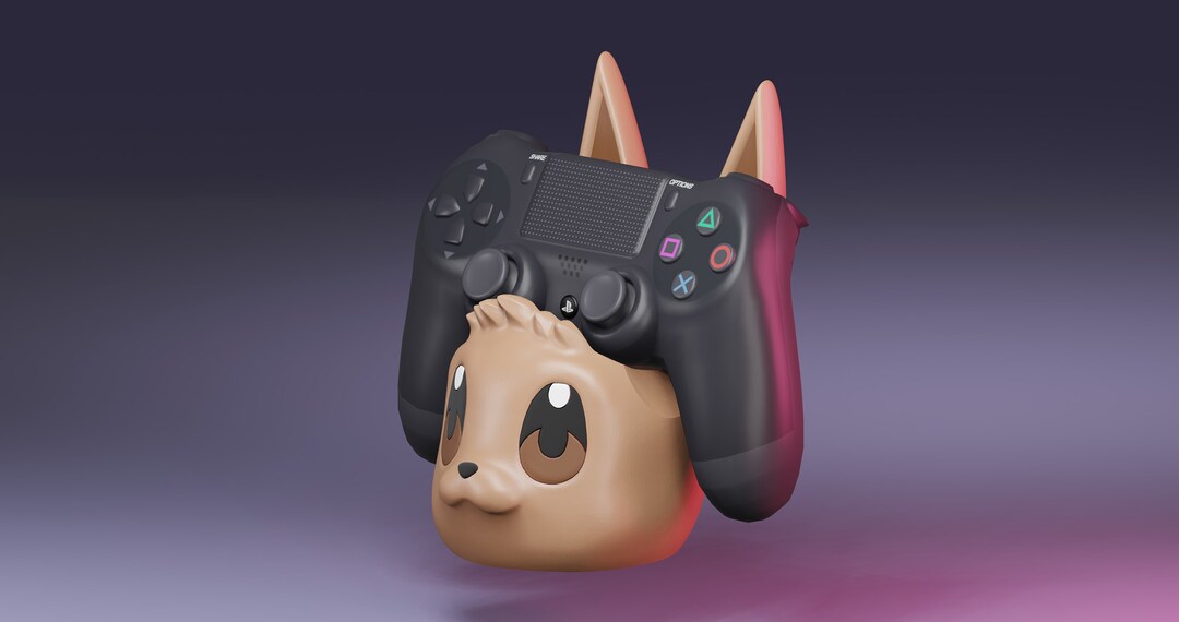 Eevee Controller Stand, Shiny Pokémon Phone Holder, 3D Printed Video ...