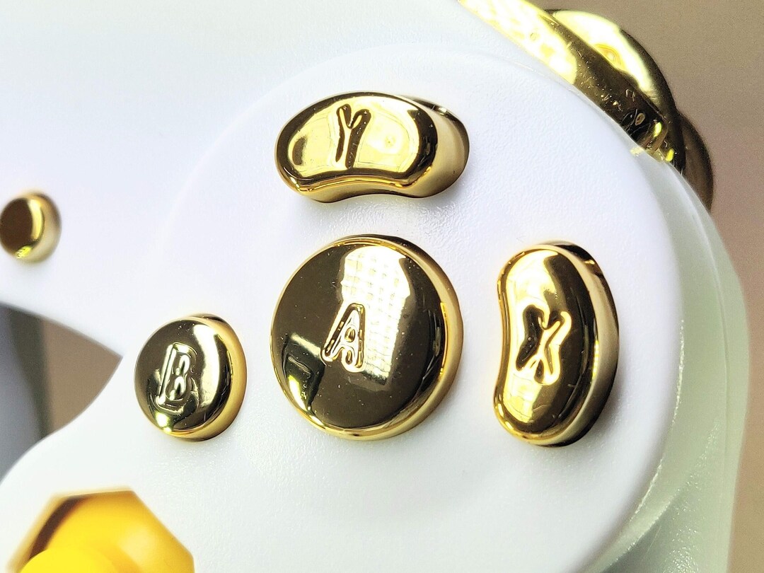 Chrome Gold Buttons and Triggers for Gamecube Controller - Etsy