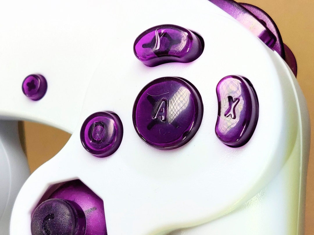 Translucent Purple Buttons, Triggers and Thumbsticks Set for Gamecube Controller | Many Colors ...
