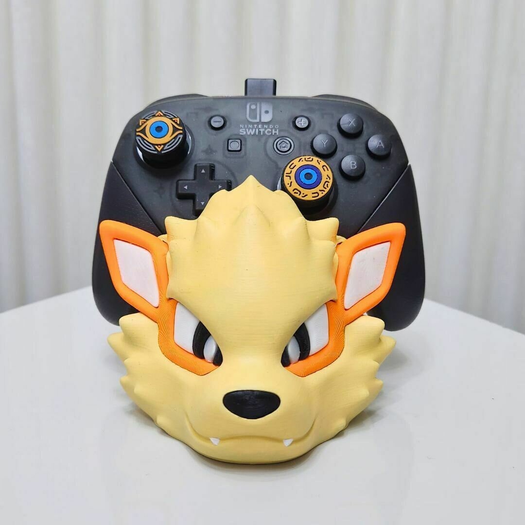 Arcanine Controller Stand, Shiny Pokémon Phone Holder, 3D Printed Video ...